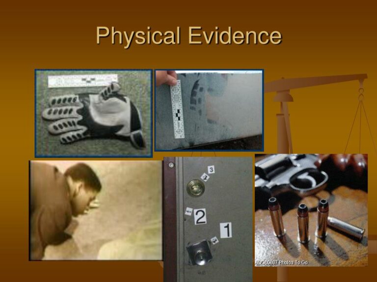 Physical Evidence Analysis | Crime Investigation